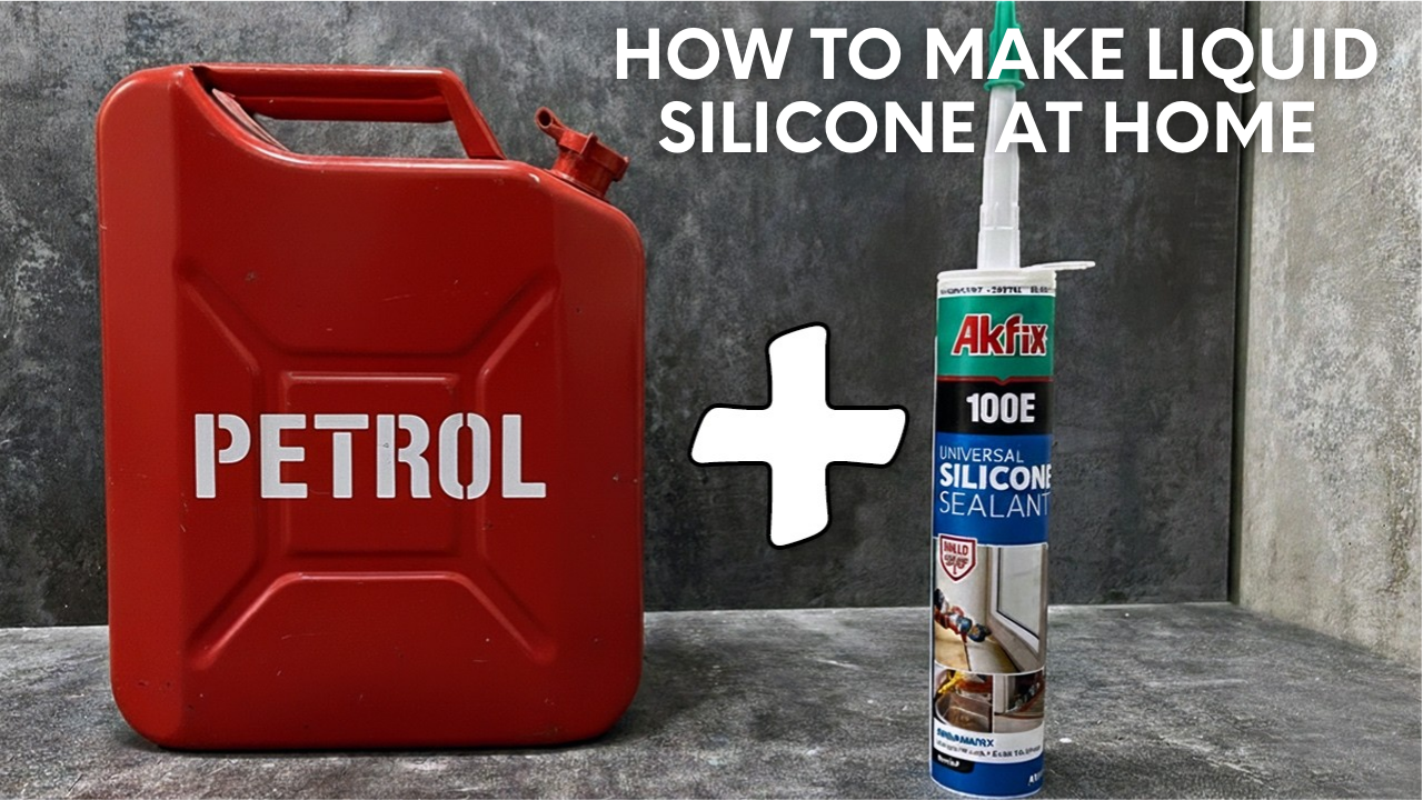 How to make liquid silicone using sealant and petrol