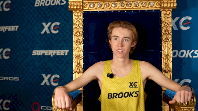 Colton Cranny before 2025 Brooks XC Championships
