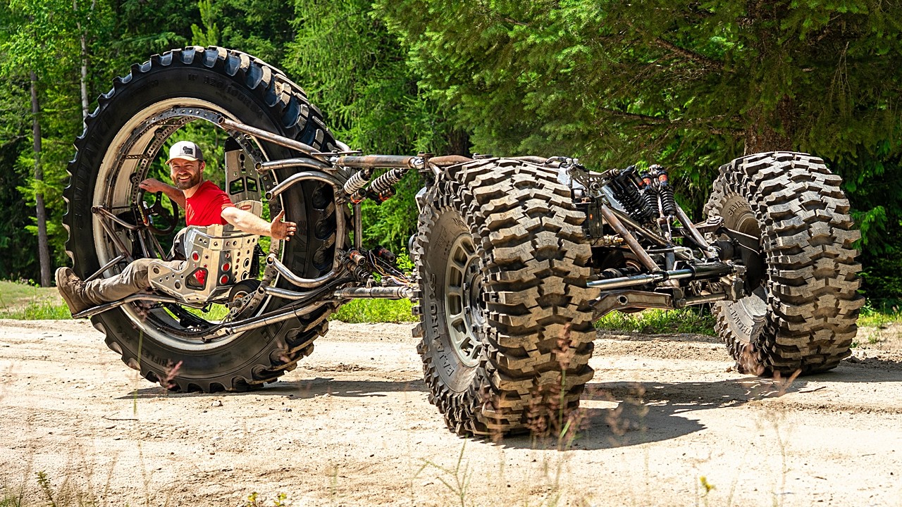 Three wheel steering finished! Will it drive?