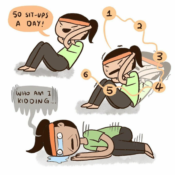 I depict relatable everyday situations in my comics (34 pics)