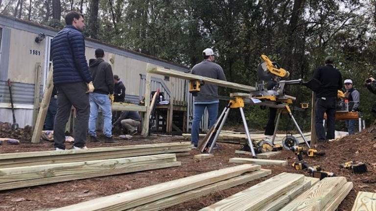 Volunteers build wheelchair ramps for homes in two-day blitz
