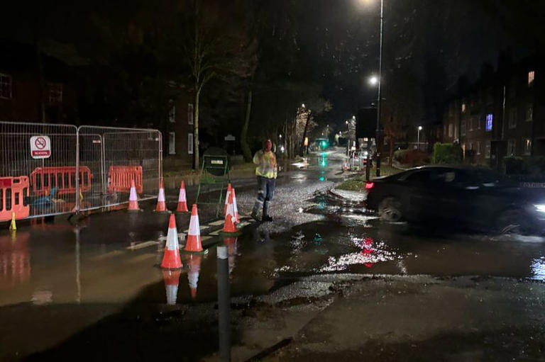 Greater Manchester road floods again less than three months after last ...