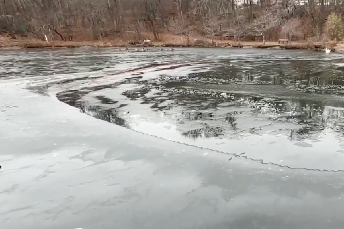 Teen girl broke though ice and fell in 30-foot deep Massachusetts lake