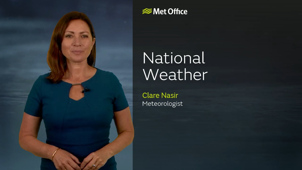 Met Office Wednesday evening weather forecast 01/10/2025