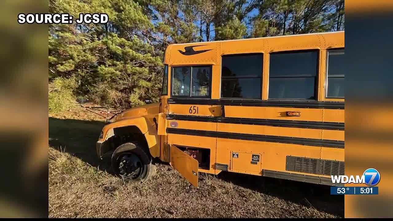 Injuries avoided when Jones County school bus, 18-wheeler scrape sides ...