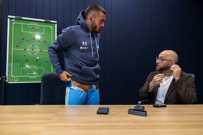 The AI earbuds shattering the language barrier in sport dressing room