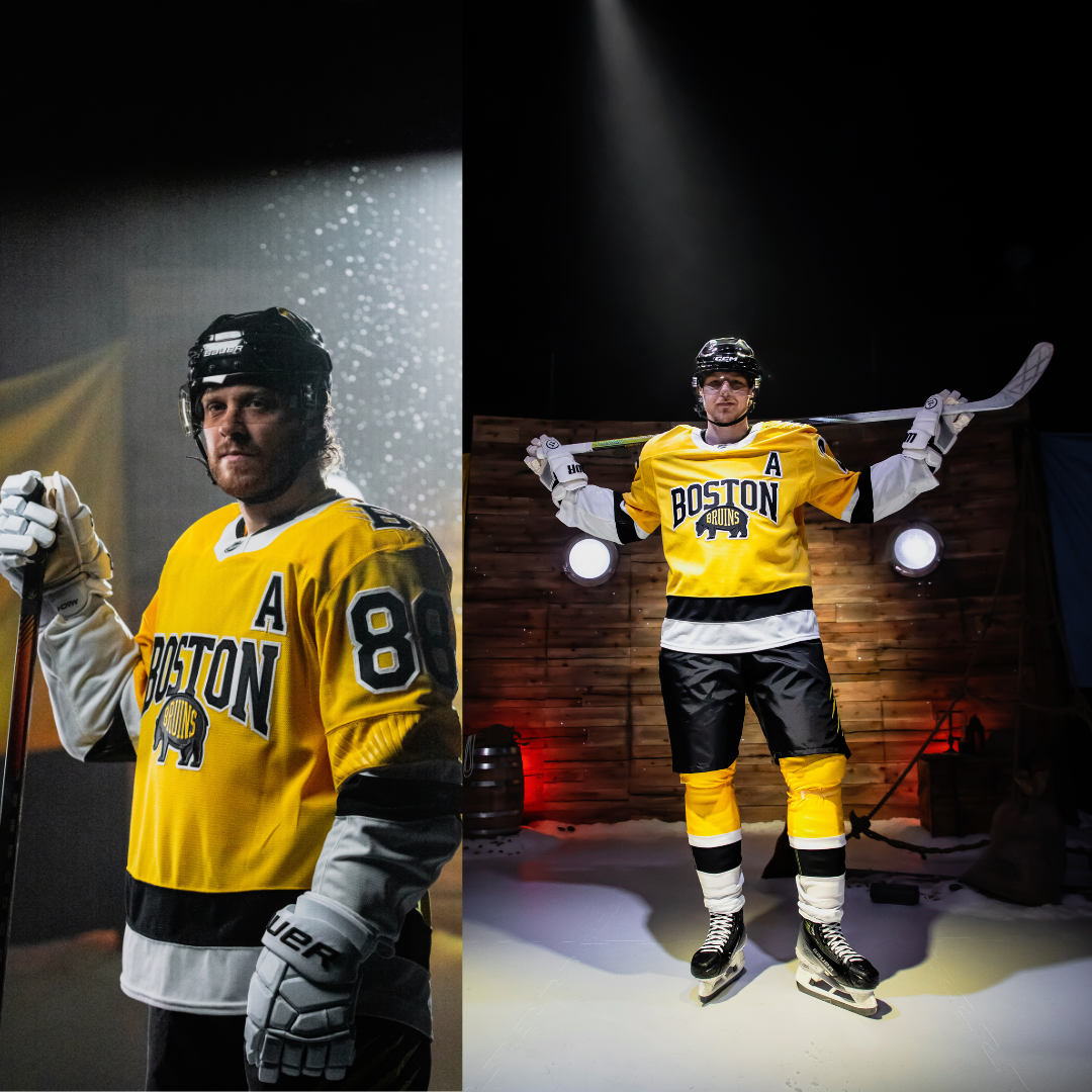 Photos: Flipped color scheme, new logo take center stage as Bruins ...