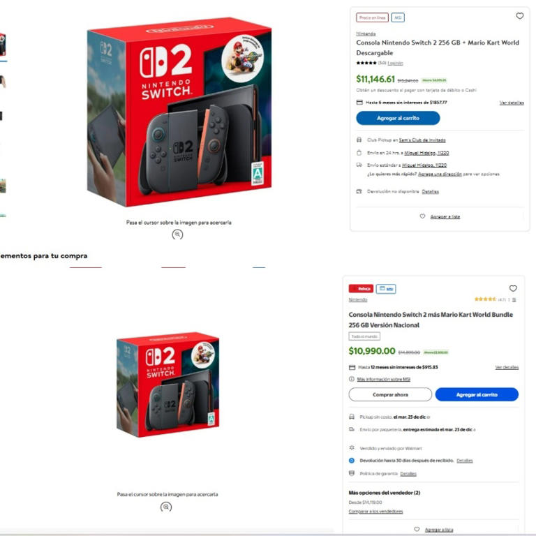 Walmart vs Sam's Club: ¿Dónde esta el Nintendo Switch 2 más barato ...