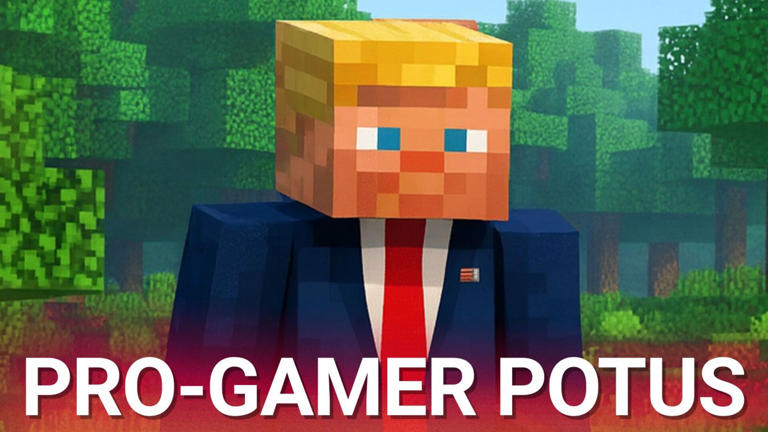 ‘Pro-gamer president’: White House posts Trump Minecraft photo