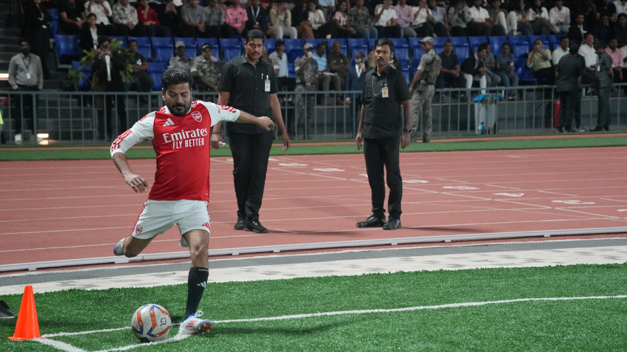 Watch: Telangana CM polishes his football skills ahead of match with ...