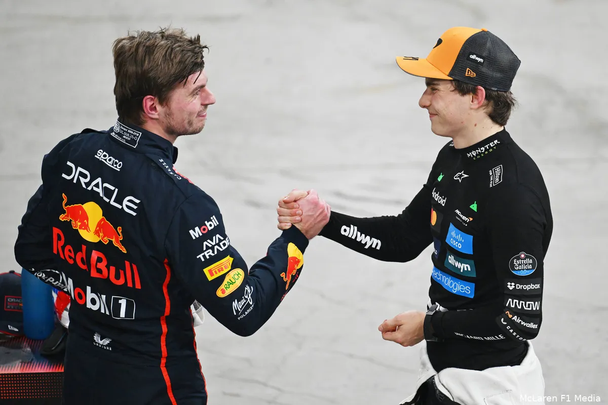 Piastri nieuwe teamgenoot van Verstappen? Op dit moment zie ik Piastri ...