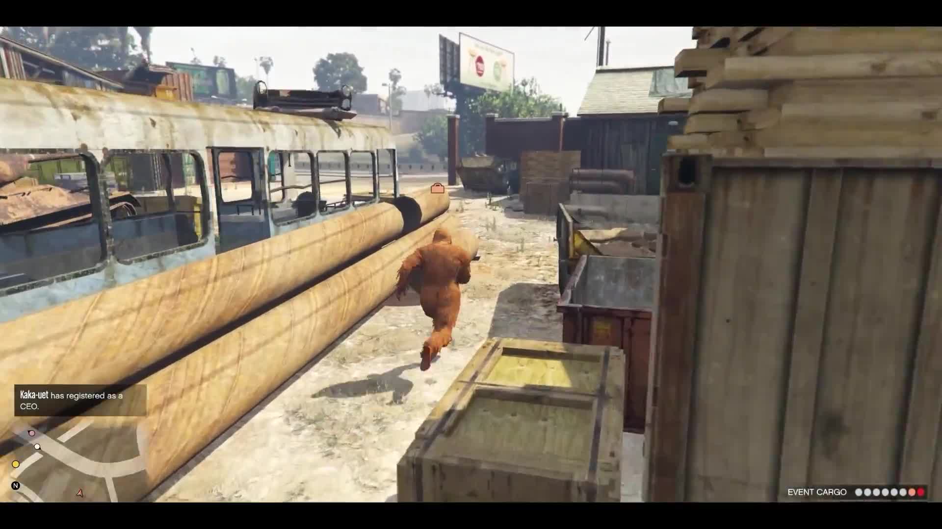 Trolling people as Bigfoot in GTA 5 online! (Sasquatch)