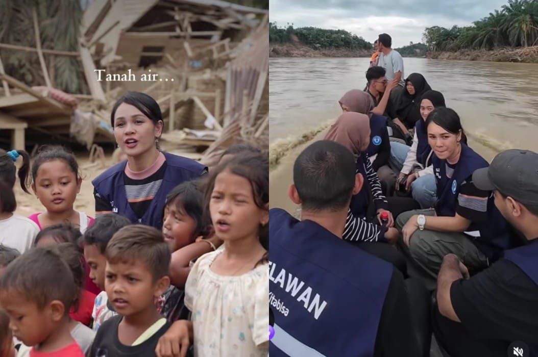 Andien dan Fadil Jaidi terjun langsung jadi relawan banjir di Sumatra ...