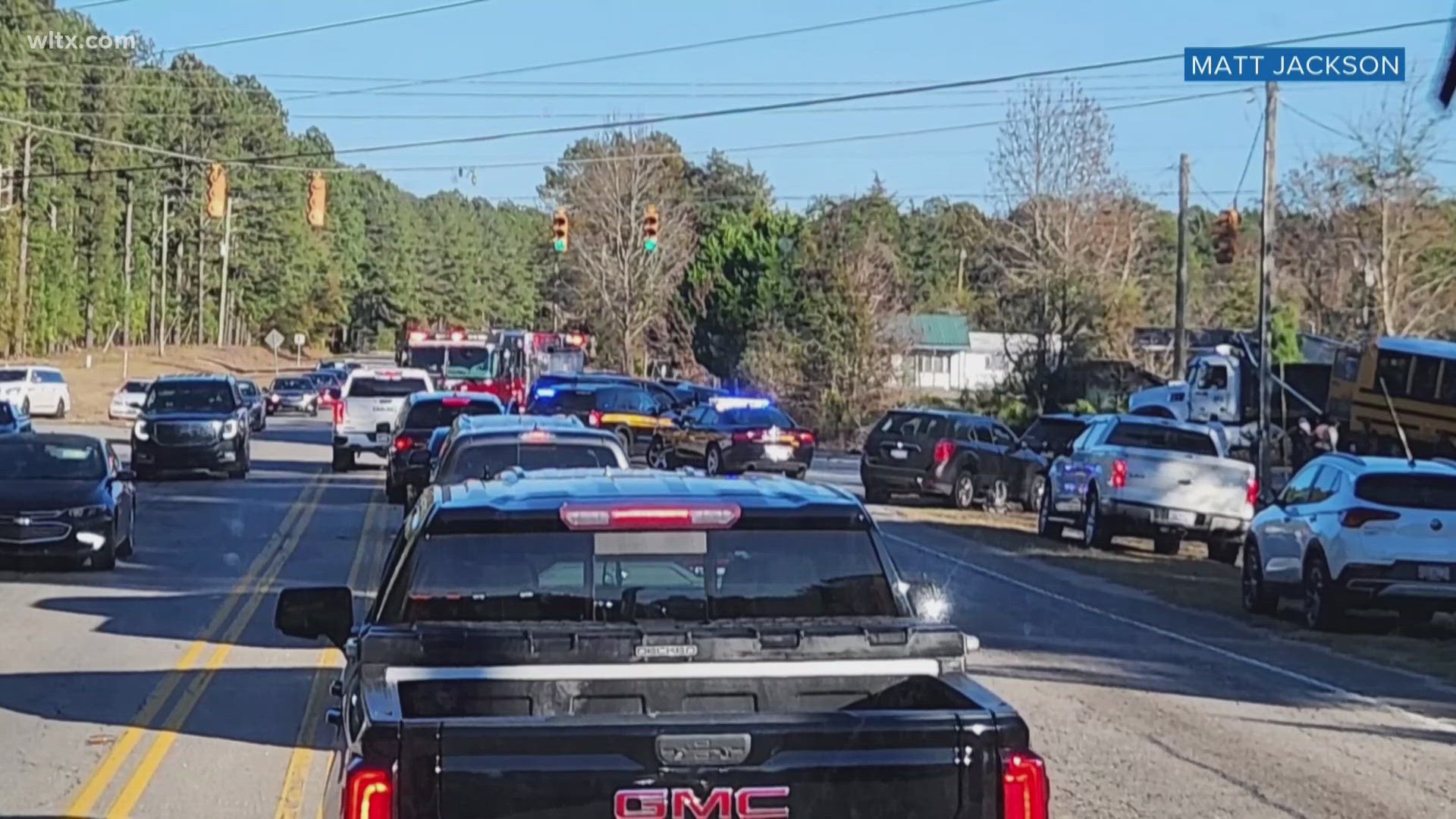 Several children injured after school bus crash in Sumter