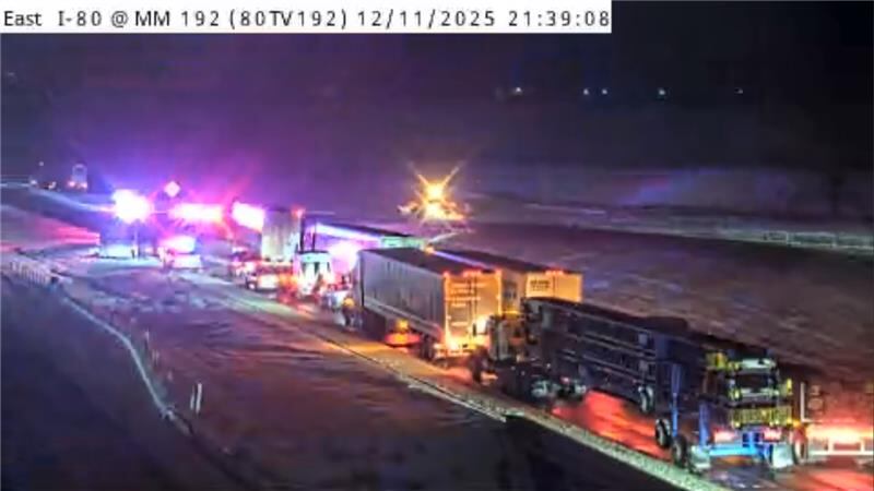 I-80 eastbound road blocked due to crash in Poweshiek County