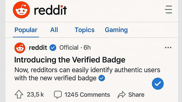 Reddit launches verified profile badge: Who qualifies, eligibility ...