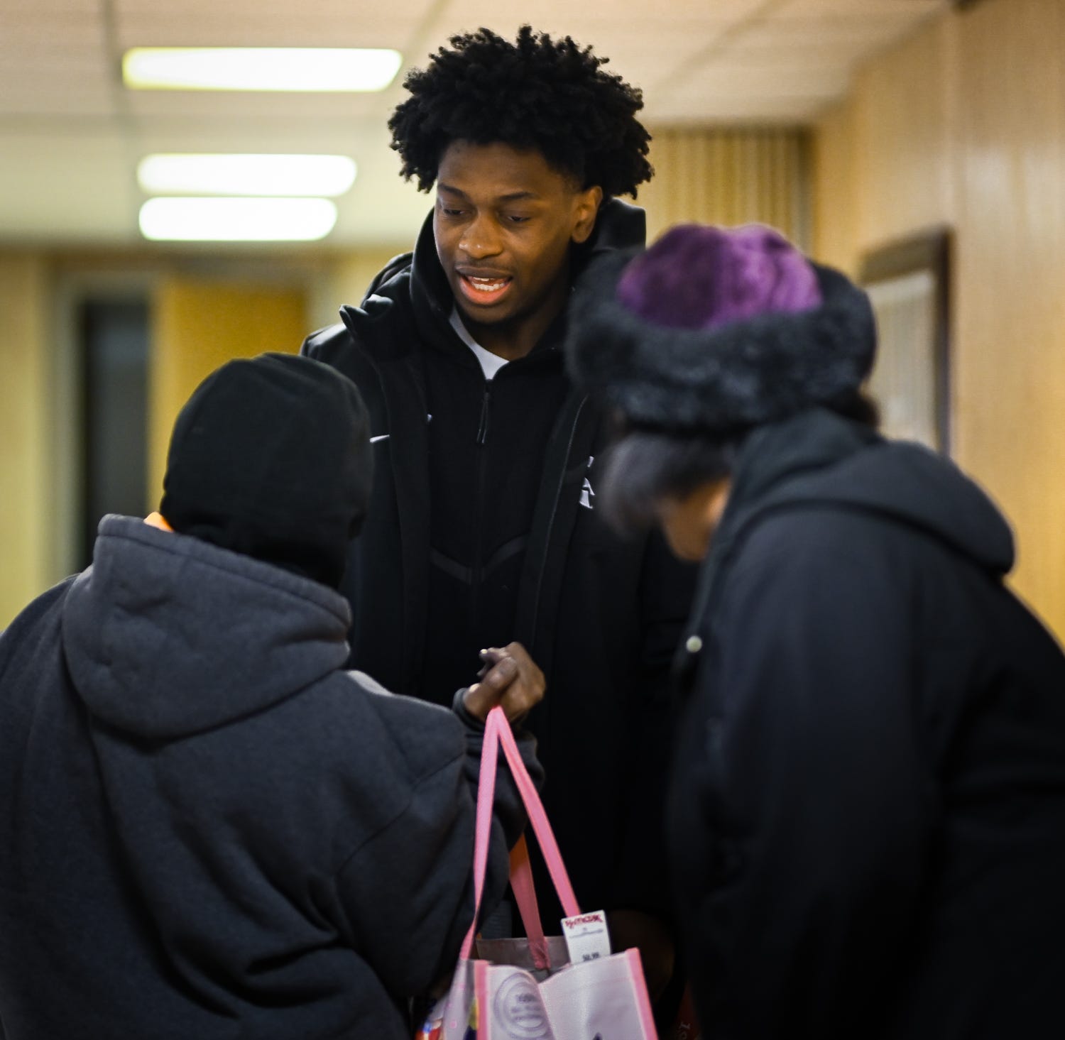 MSU's Trey Fort donates food, toys to those less fortunate in Lansing ...