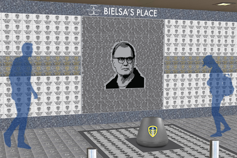 Work on Marcelo Bielsa and Howard Wilkinson tribute area at Elland Road ...