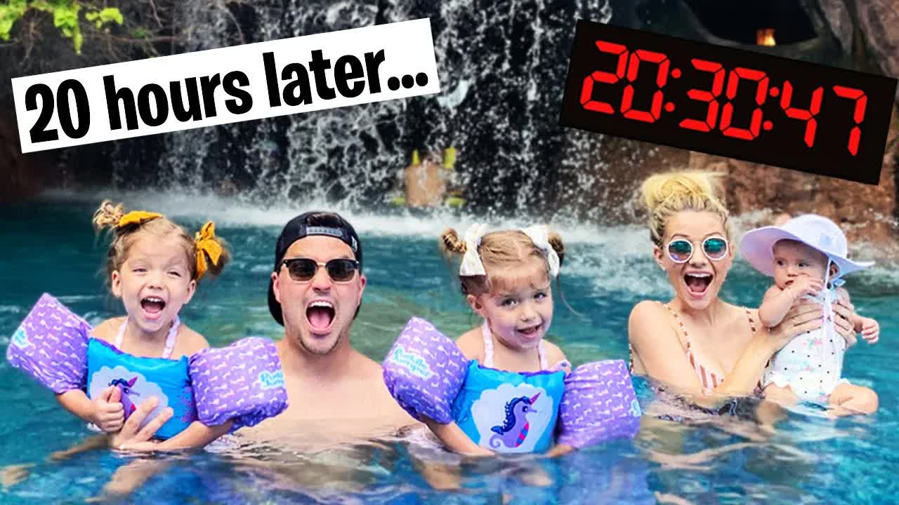 Last to leave the pool wins $10,000 (24 hour challenge)