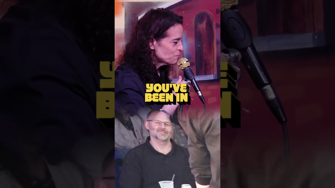 Comedian roasts a couple for their weirdly happy relationship