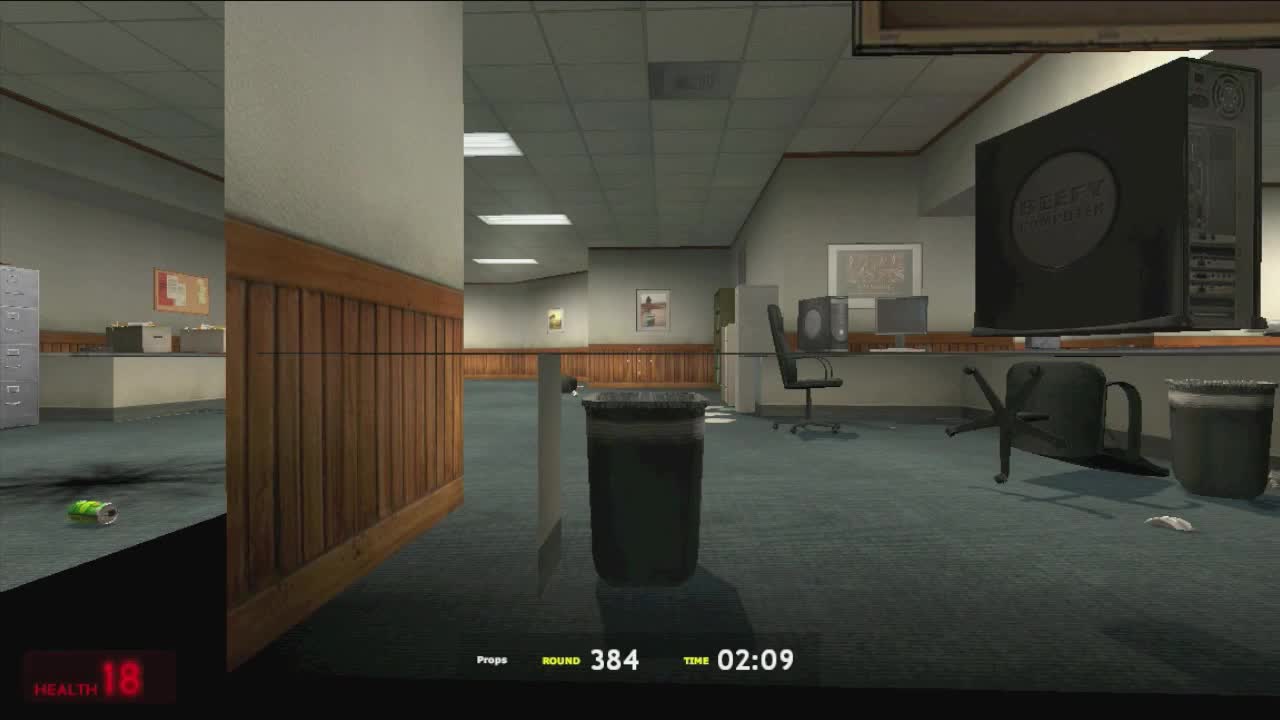 Gmod prop hunt - Trash can ninja!