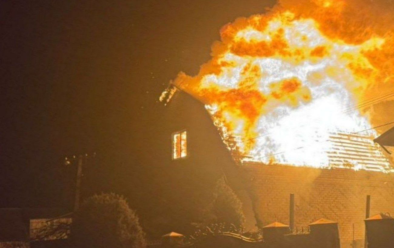 Russia strikes Ukraine's Pavlohrad with drones: 5 houses on fire, one ...