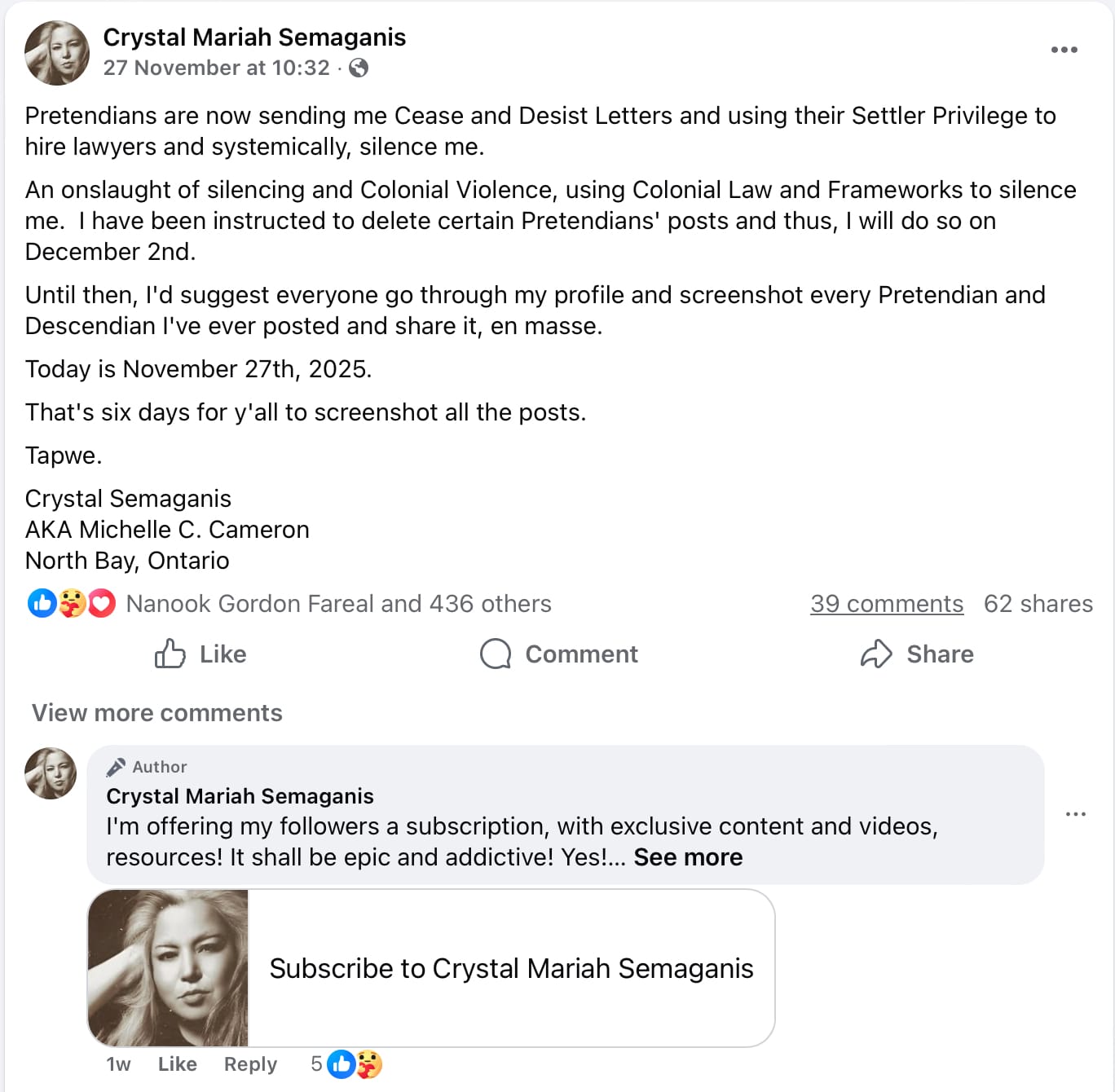 Exposing 'pretendians': Ghost Warrior Society gets 17th cease and ...