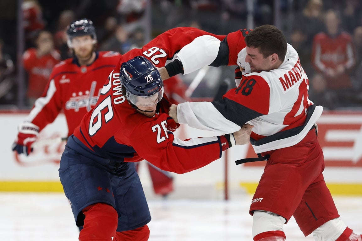 Awesome hockey fight photos from 2025-26 NHL season