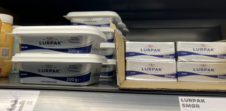 Rema 1000-butik med Lurpak til kun 10 kroner