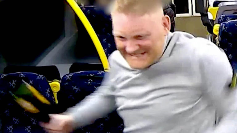 Man found guilty of savage glass bottle train attack