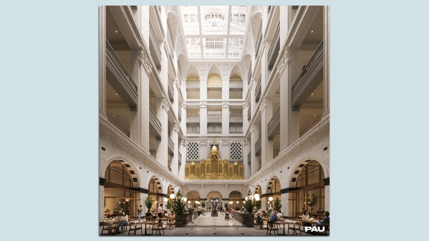 See the latest plans for the Wanamaker Building