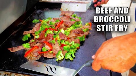 Blackstone beef and broccoli made super simple
