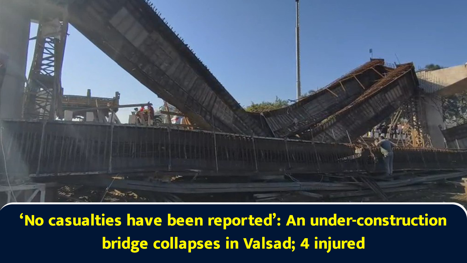 No casualties have been reported: An under-construction bridge ...