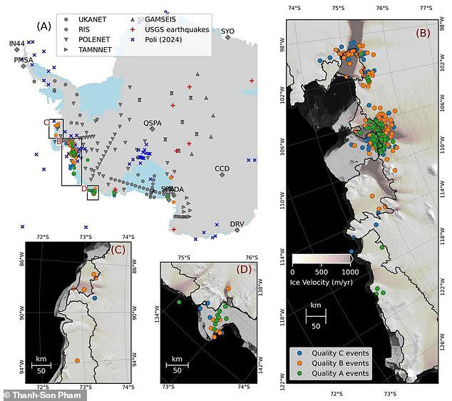 Hundreds of earthquakes detected at Antarctica's 'doomsday' glacier ...
