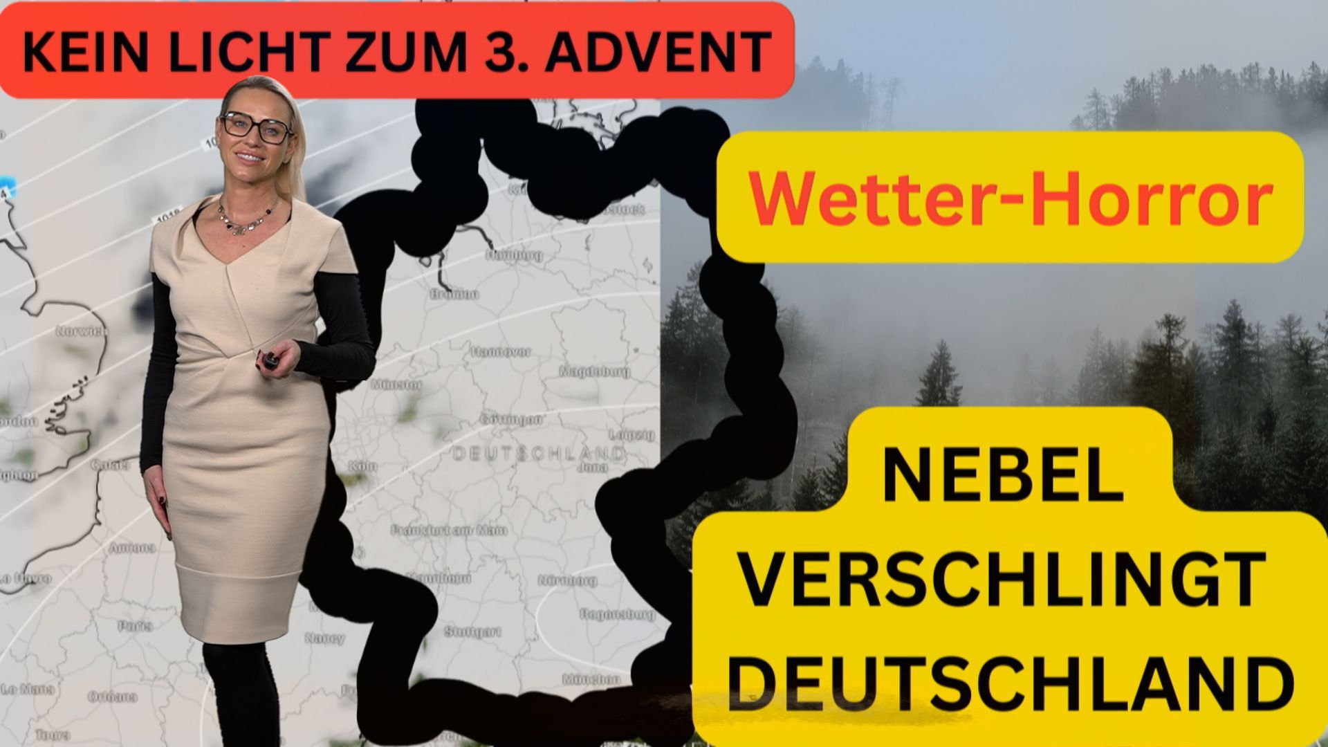 Deutschland im Grau gefangen: Nebel, keine Sonne, kein Regen ...