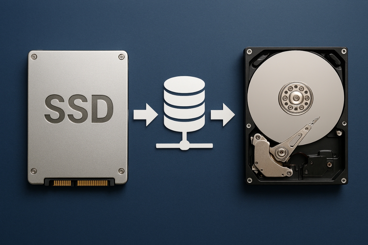 Combina SSD y HDD con Storage Spaces y tiering en Windows