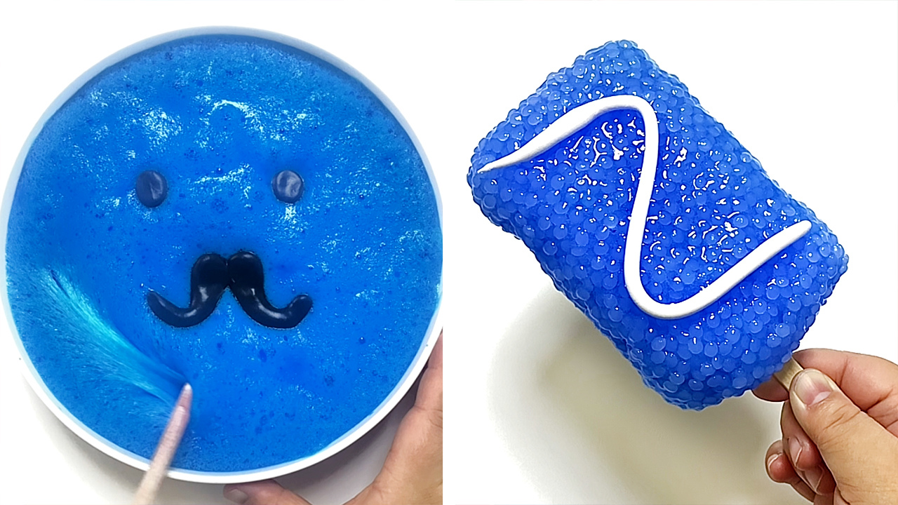 ¿Se puede romper este slime azul con bigote?
