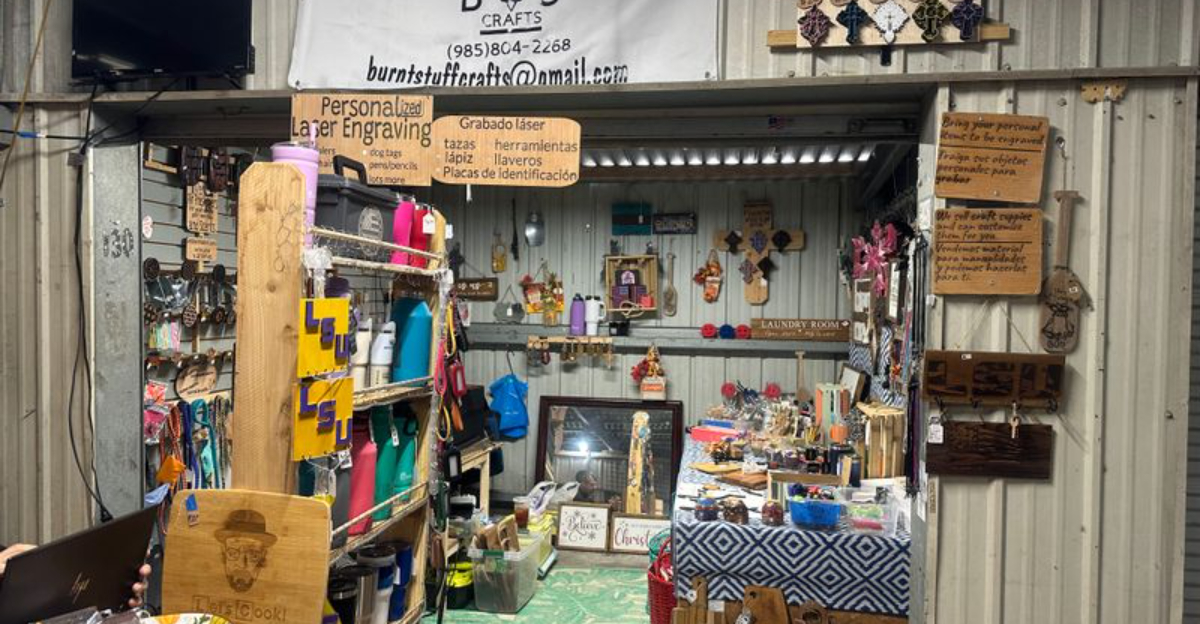 In Louisiana, a lively flea market offers rows of vendors, local flavor ...