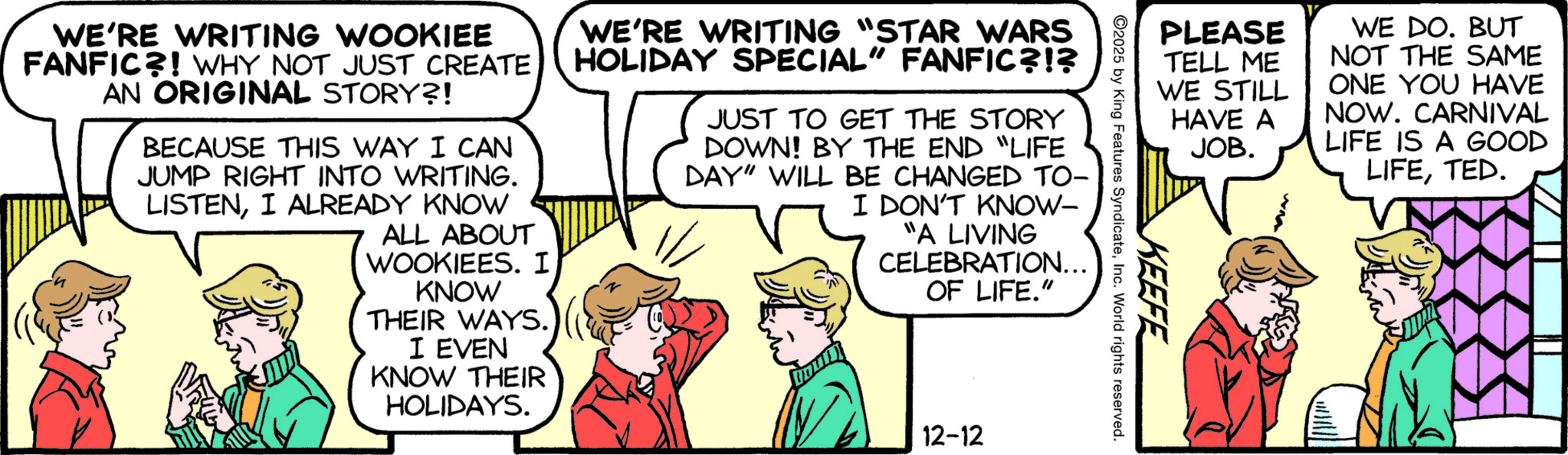 Sally Forth by Francesco Marciuliano; drawn by Jim Keefe