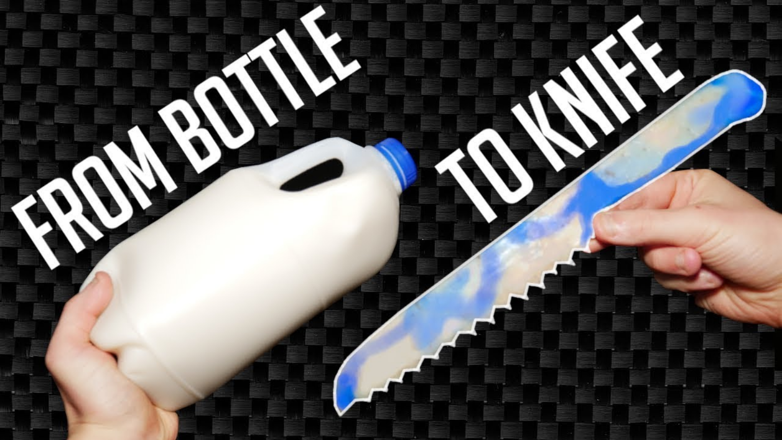 I made a knife from a milk bottle