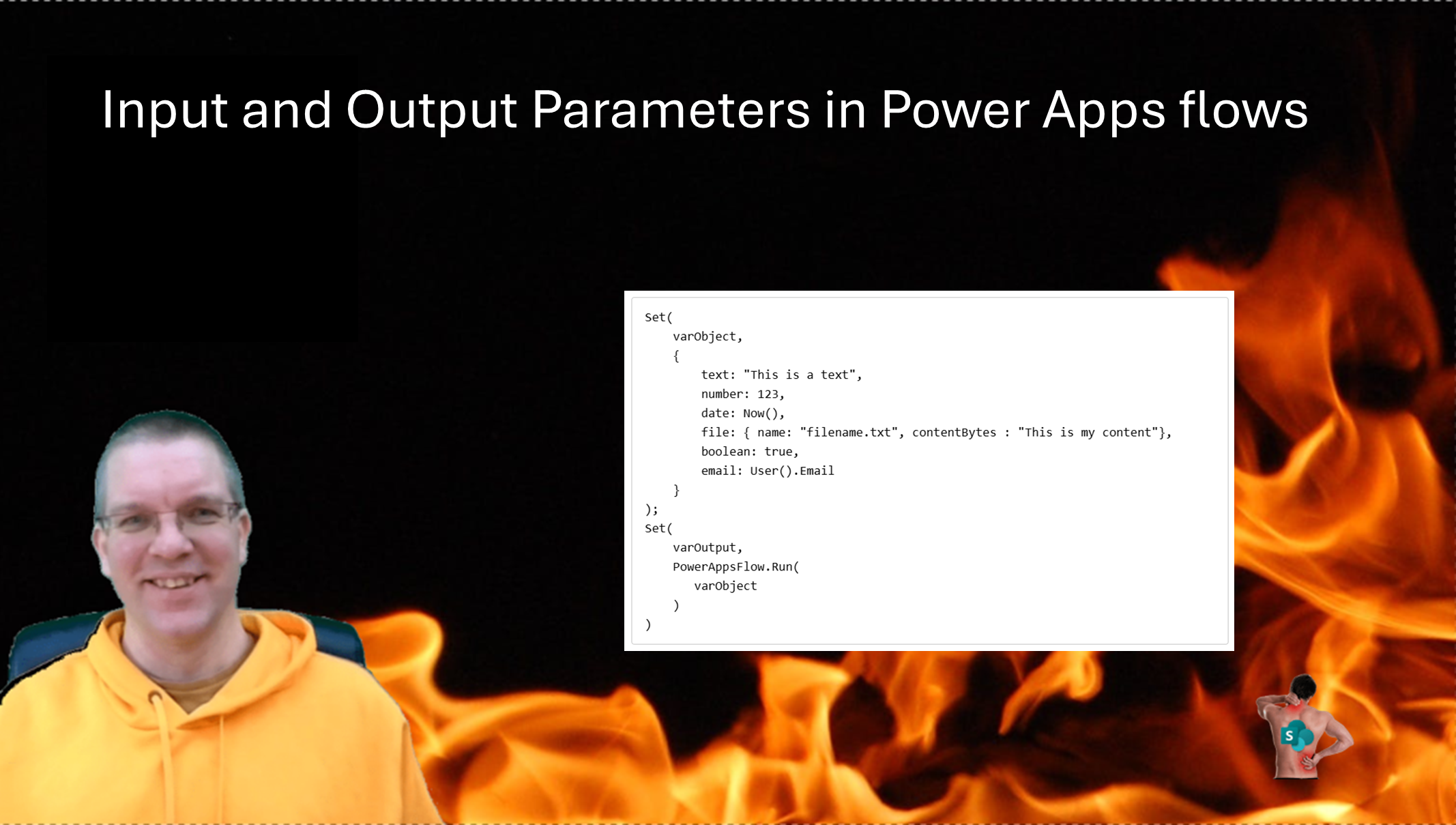 Input and output parameters in Power Apps flows