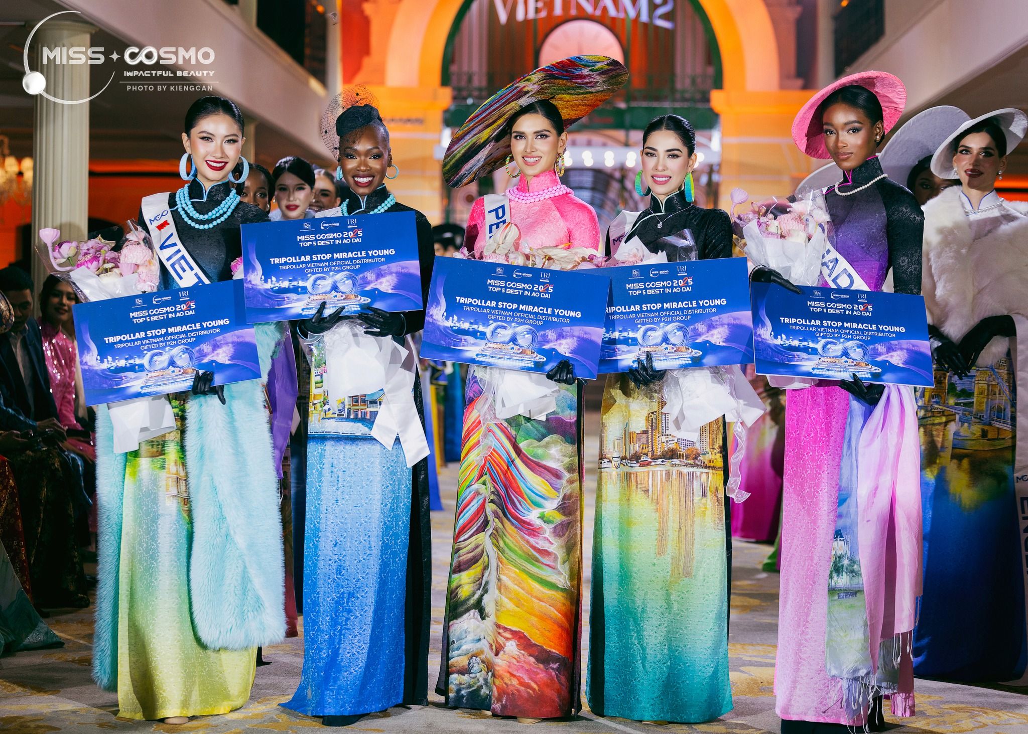 PH's Chelsea Fernandez secures top 5 spot in Miss Cosmo 2025 fashion show