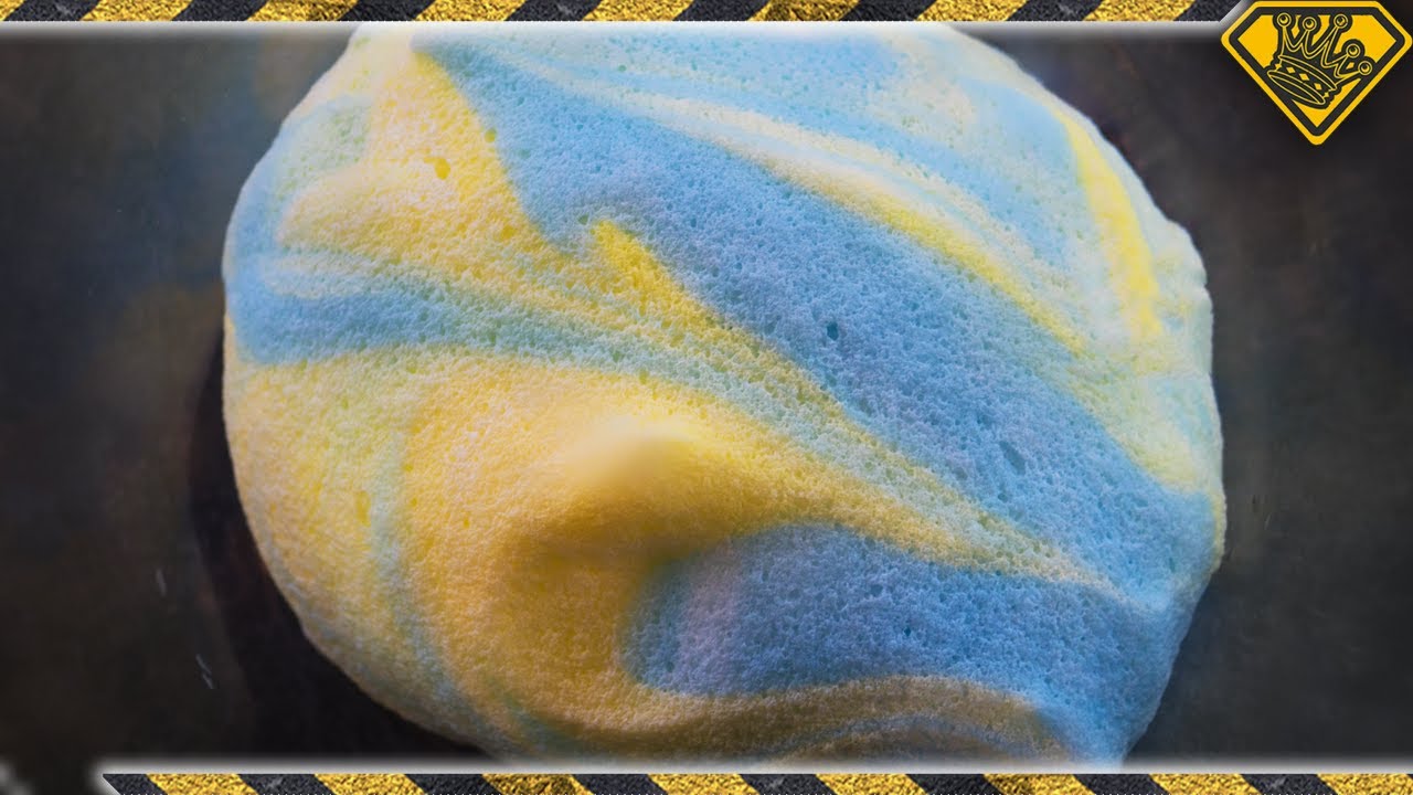 Whipped cream behaves strangely in a vacuum chamber