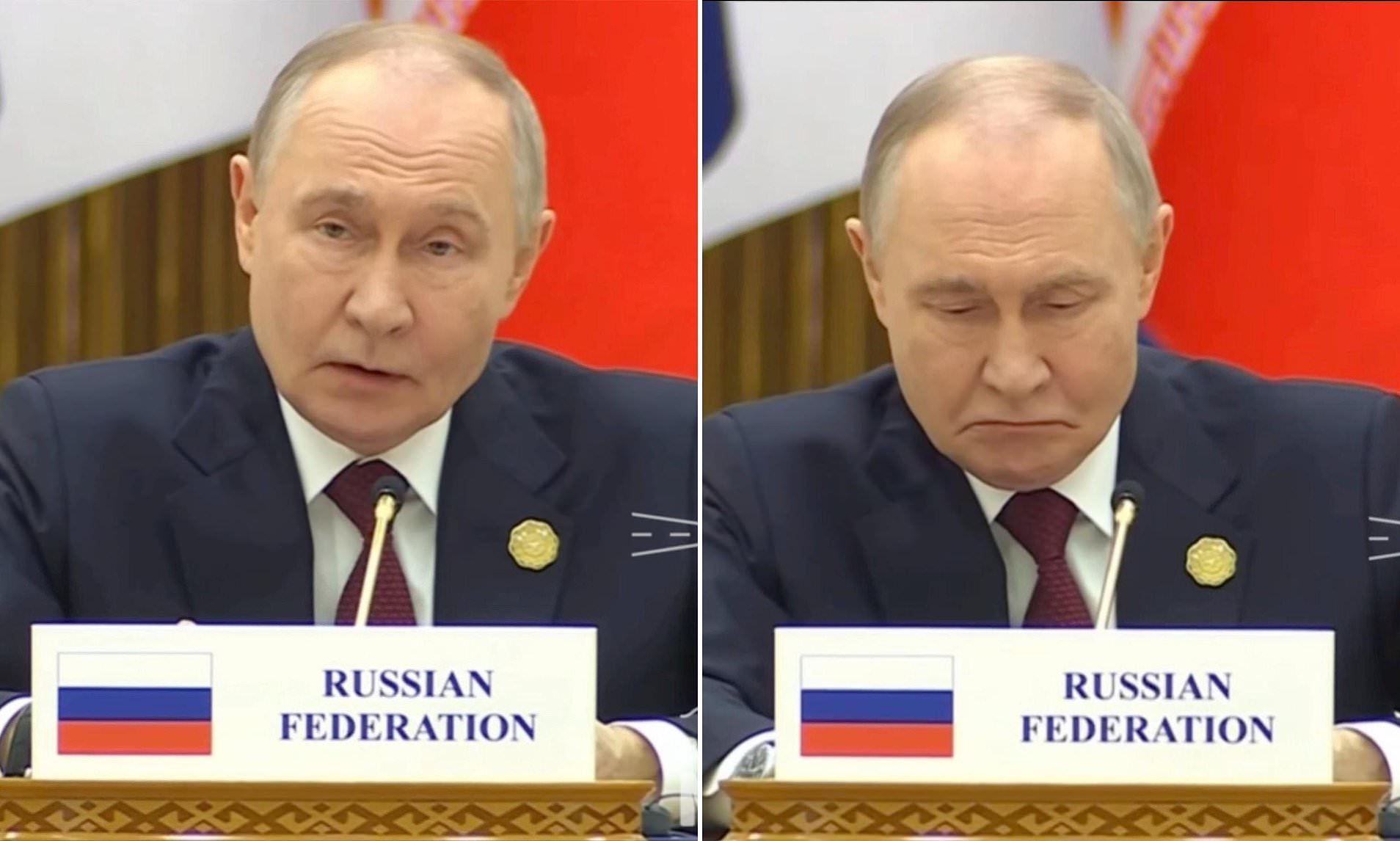 You're on mute, Vlad! Putin annoyed as speech goes wrong before flunky ...