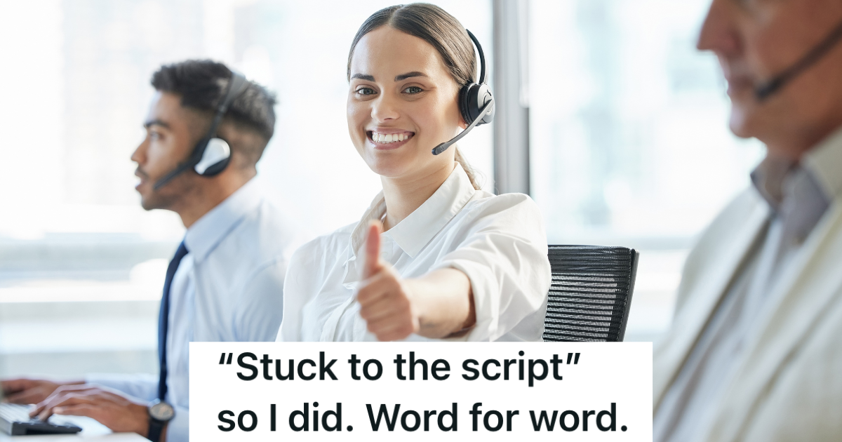 Call center employee gets great feedback for sounding natural, but then ...