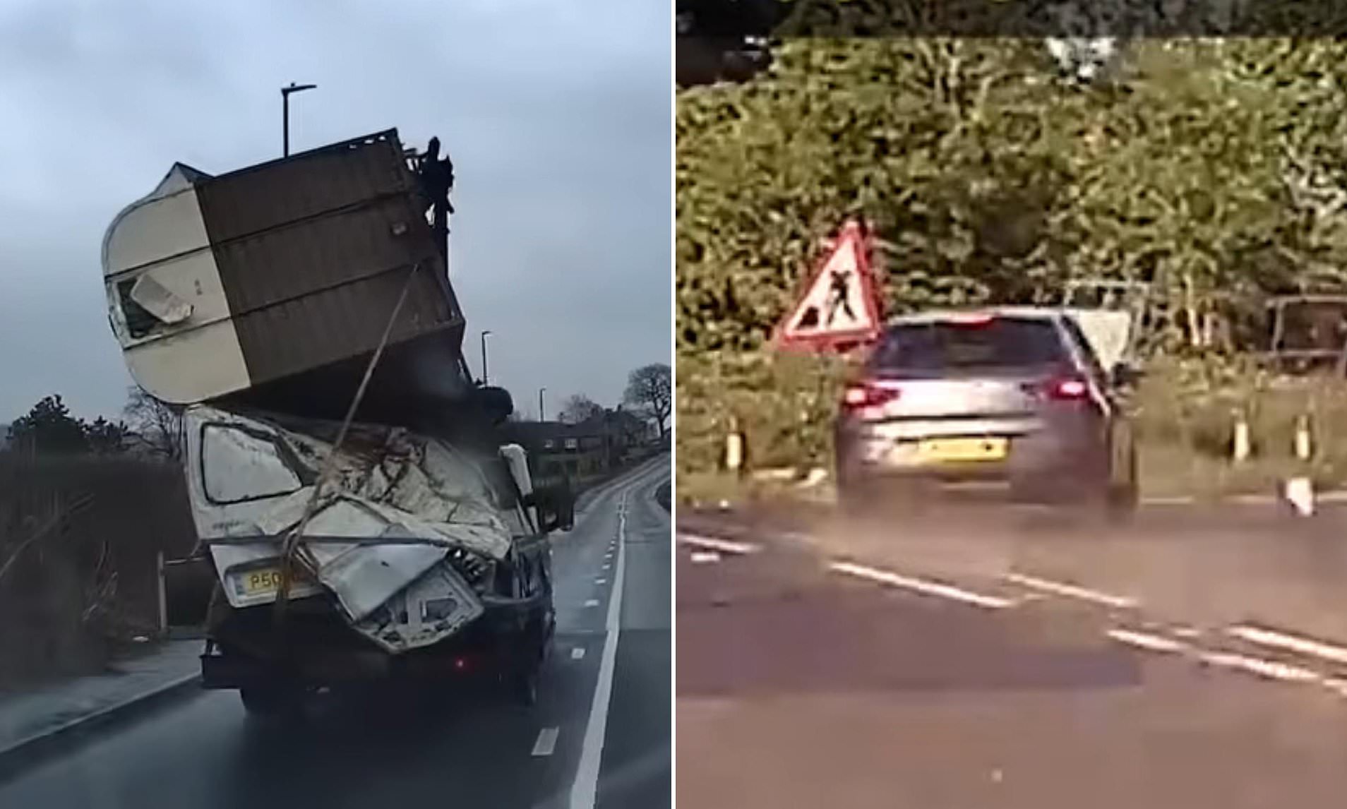Staggering dashcam footage shows reckless drivers as thousands are ...