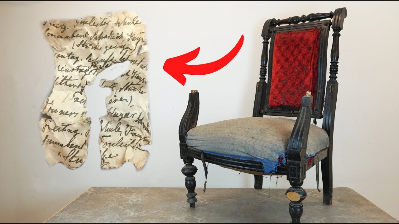 Hidden letter discovered during antique chair restoration