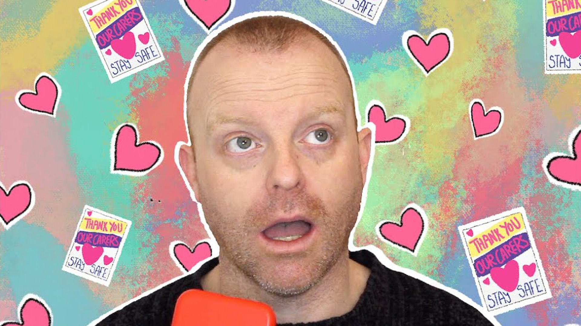 Thanking a carer in my real voice