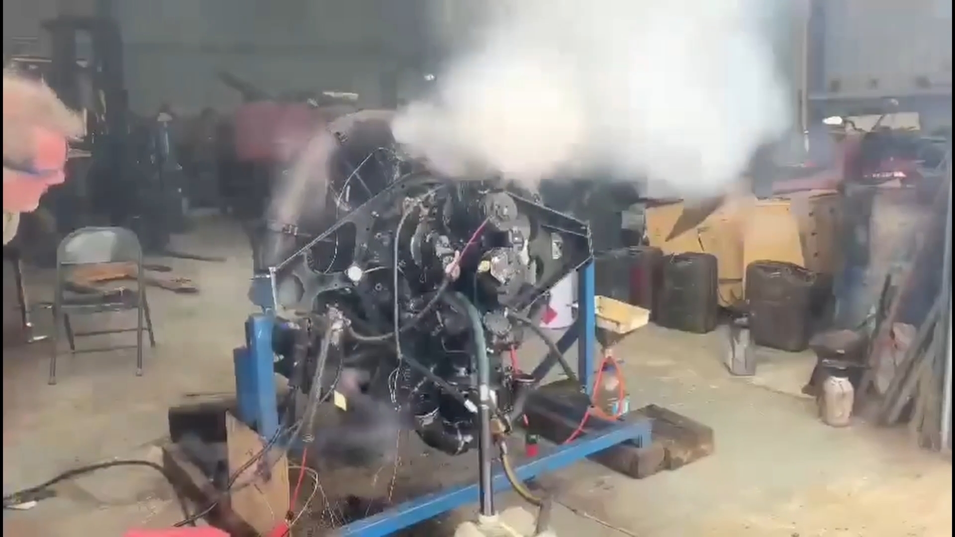 Sherman tank engine comes alive again after years of silence