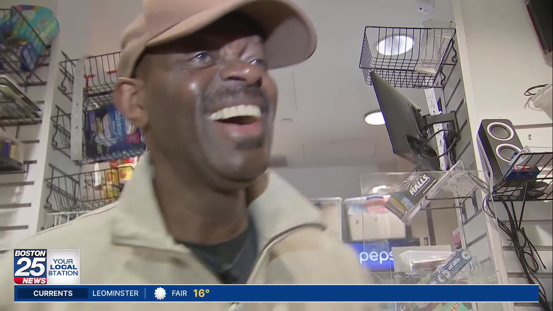 Legally blind vendor inside Boston courthouse shares positive outlook ...